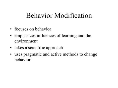Ppt Chapter 1 What Is Behavior Modification Powerpoint Presentation Id1194699