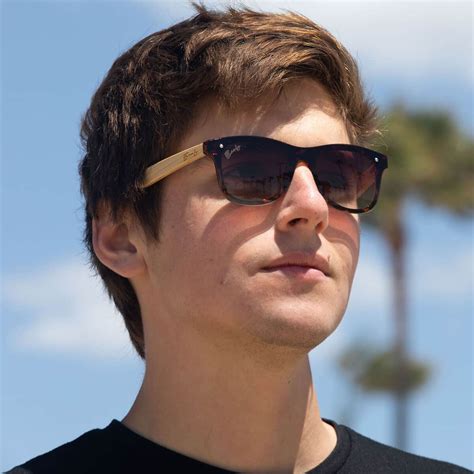 Buy Bamfy Venice Uv400 Sunglasses With Bamboo Legs And Case Seamless