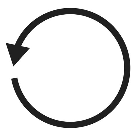Design Png E Svg De Um Círculo De Seta Fina Para Camisetas