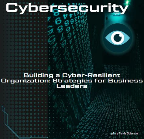 Building A Cyber Resilient Organization Strategies For Business Leaders