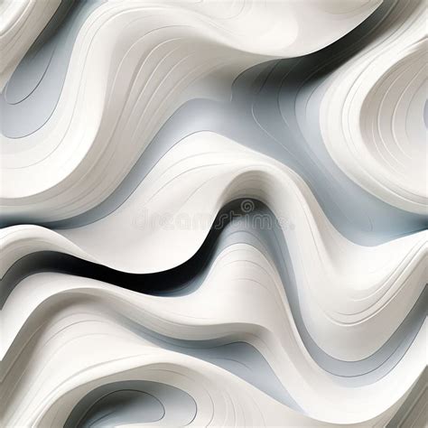 Abstract Wave White Wall Texture Seamless Geometric Overlap Layer