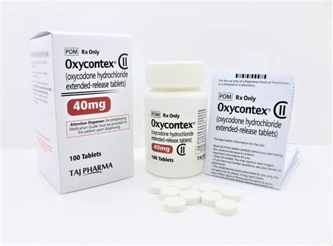 Oxycodone Hcl Er Tablet 40mg Manufacturer Pan India Supplier