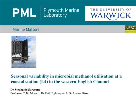 Pdf Seasonal Variability In Microbial Methanol Utilisation At A Coastal Station L4 In The