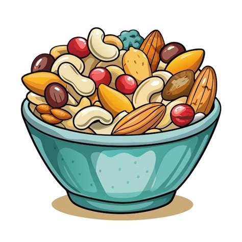 Trail Mix Snack Food Vector Imagery Design Premium Ai Generated Vector