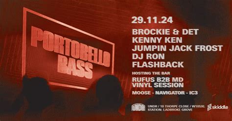 Portobello Bass At Undr W10 W Brockie And Det Kenny Ken Dj Ron