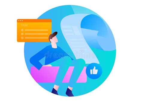 Business People Operating Work Scene Stock Vector Illustration Of