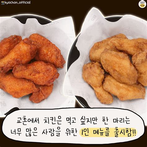 자취생으로 살아남기 🥠교촌치킨에서 1인메뉴 등장했다고🥠 이거라면 1인 1닭 가능 이거 어떻게 생각해