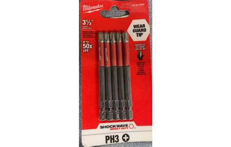 Milwaukee Shockwave Impact Duty 3 1 2 In Phillips 3 Alloy Steel Screw