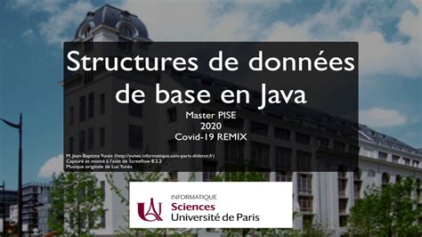 Cours Java 1 Les Structures De Données De Base Youtube