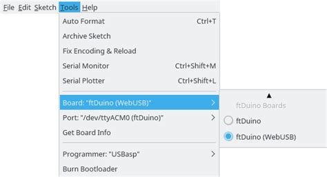 Ftduino Webusb Demos