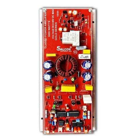 Salcon Class D Gold Series 3000 Watt Rms Mono Amplifier Board D32