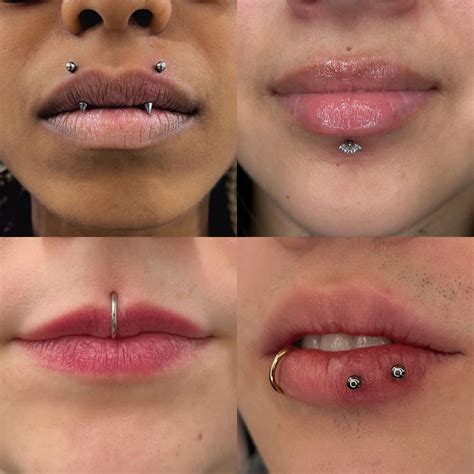 Which Lip Piercing Will You Choose 😍 Top Left Angel Fangs 🪽 By Jorge