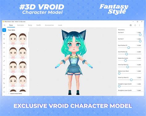 Adorable Chibi Girl 3d Vroid Model Midori Noneko For Whimsical Streams 3d Vroid Character