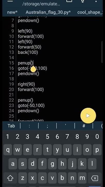 3 Create A Alphabet Using Python Turtle 🐢 Python Pythonshorts