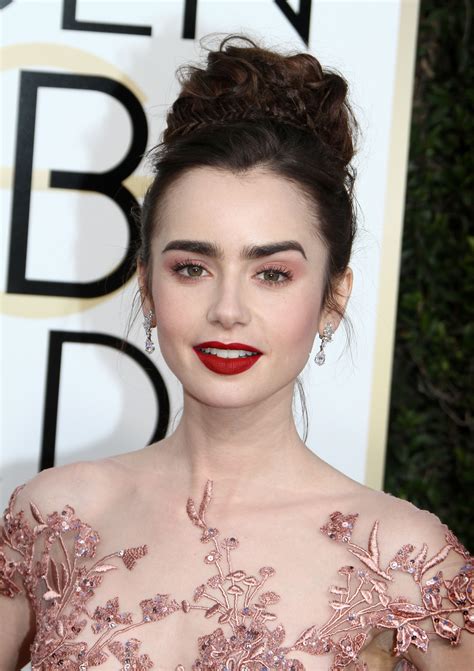 Lily Collins Makeup Golden Globes 2017 Mugeek Vidalondon