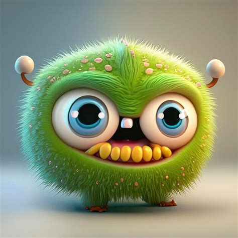 Premium Ai Image A Cute Monster With A Long Tongue