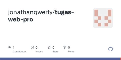 GitHub Jonathanqwerty Tugas Web Pro