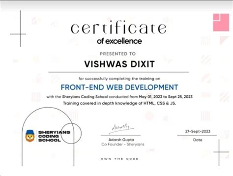 vishwash dixit on linkedin sheryianscodingschool coding webdevelopment