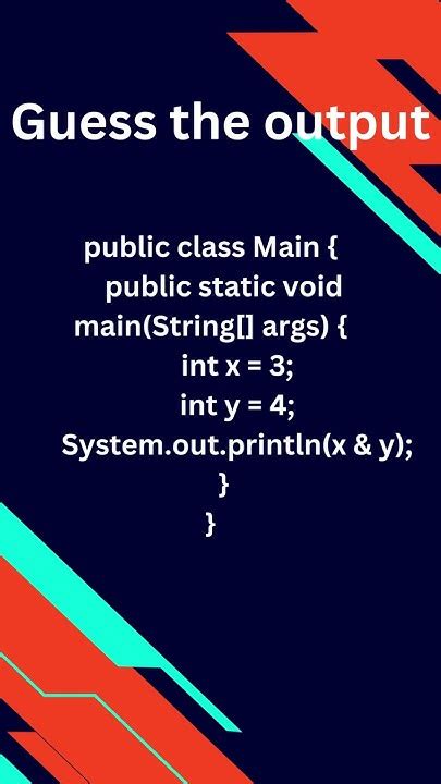 Bitwise And Operator In Java Java Coding Programming Bitwise And Operator Trending