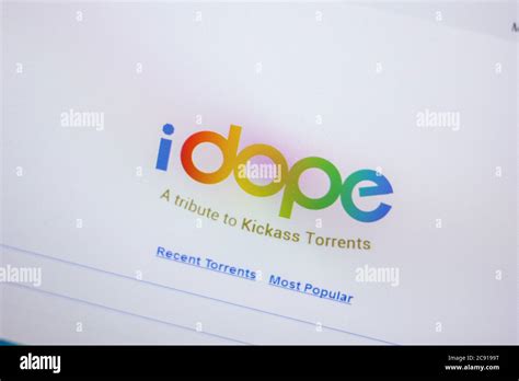 Ryazan Russia June Homepage Of Idope Website On The