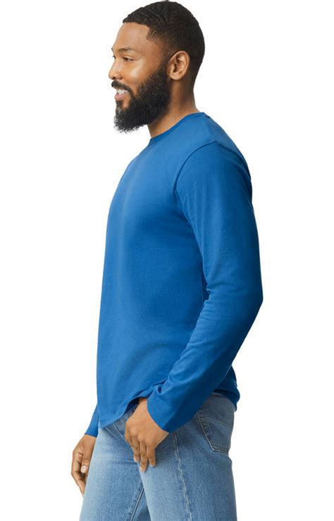 Gildan Unisex Softstyle® Long Sleeve T Shirt G644 Royal Jiffy