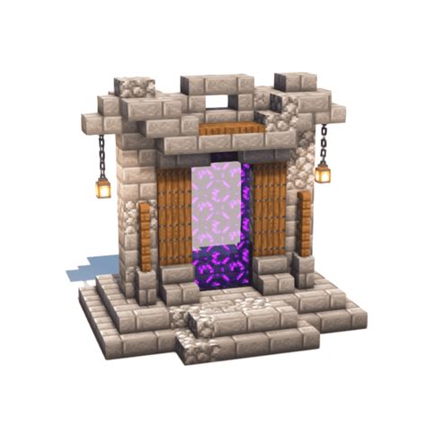 Transdimentional Nether Portal In 2024 Minecraft Blueprints