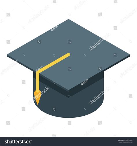 포괄적인 교육 졸업 모자 아이콘 흰색 스톡 벡터로열티 프리 1793417980 Shutterstock