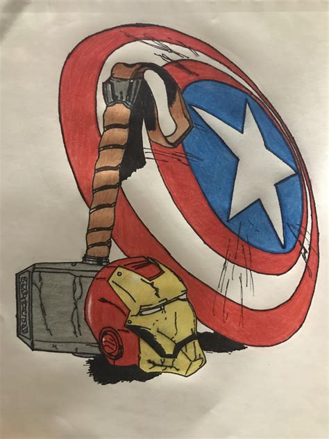 How To Draw Captain America The Avengers Infinity War