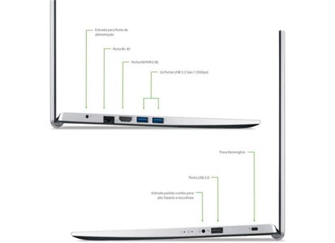 Notebook Acer Aspire 3 A315 58 31uy Intel Core I3 1115g4 15 6 8gb Ssd
