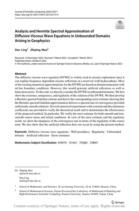 Analysis And Hermite Spectral Approximation Of Diffusive Viscous Wave Equations In Unbounded