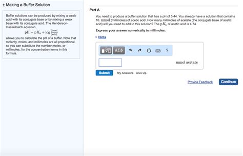 Solved Please Help You Need To Produce A Buffer Solution Chegg