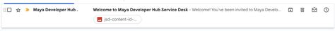 Maya Developer Hub Service Desk Guide