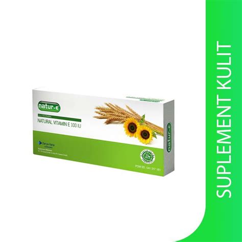 Natur E 100 Ui Natural Vitamin E 16 Soft Kapsul Lazada Indonesia