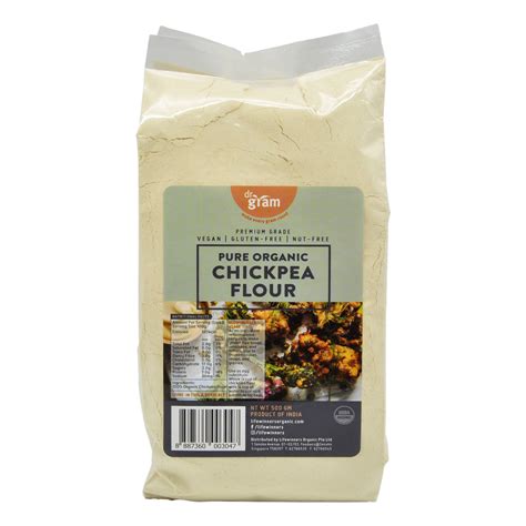 Dr Gram Organic Chickpea Flour 500g Lifewinners Organic And Fine Foods