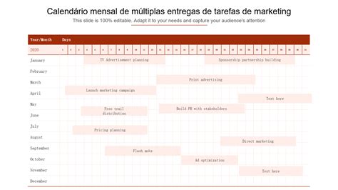 Os 10 principais modelos de calendário de tarefas exemplos e amostras