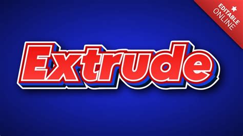 Extrude Gaming Text Effect Generator