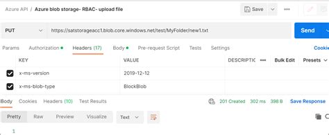 Azure Blob Storage Rest Apis Bearer Token Authorization