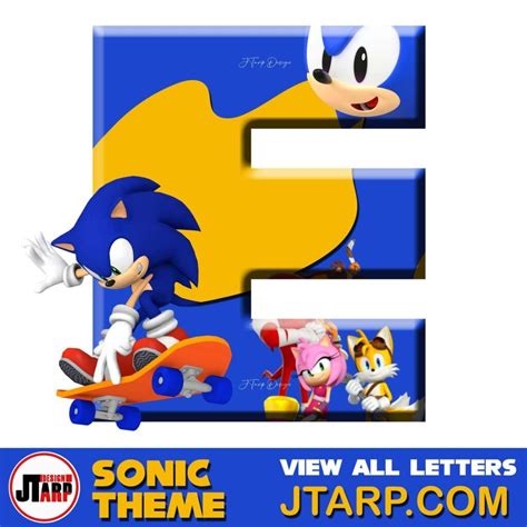 Free Sonic The Hedgehog Printable Letters And Numbers 3d Crear
