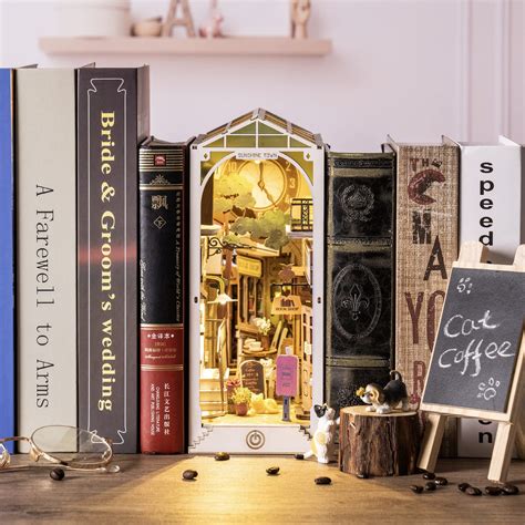 Rolife Diy Book Nook Kit 3d Wooden Puzzle Bookshelf