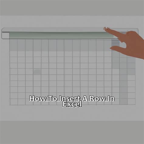 How To Insert A Row In Excel Manycoders