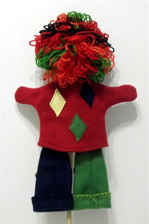 Handpuppen Kasper Clown Handgefertigt Puppenwelt Für Groß Und Klein
