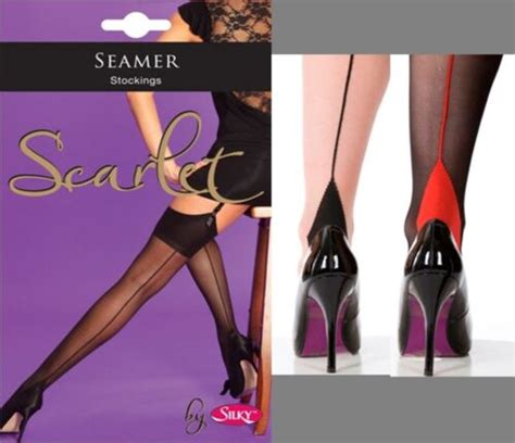 Seamed Line Stockings Plain Stockings Burlesque 40s 50s Seamer