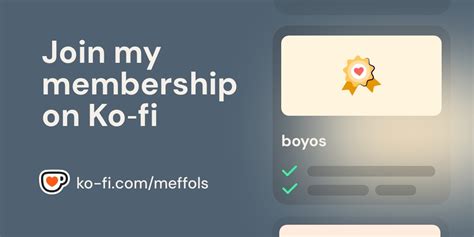 Join Meffolss Membership