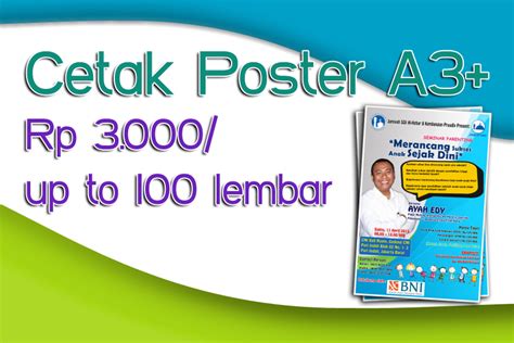Harga Print Poster A4