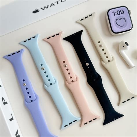 🎉오픈세일필름증정 애플워치 스트랩 밴드 슬림 실리콘 시계줄 줄질 8 7 6 3 Se 2 38mm 40mm
