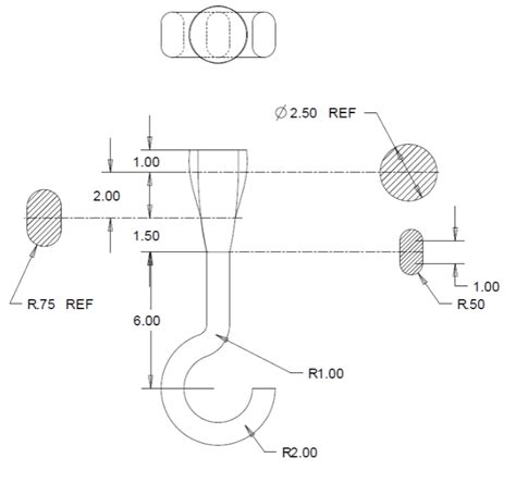 Solved Create A Part File Of The Piece Shown Below In Creo