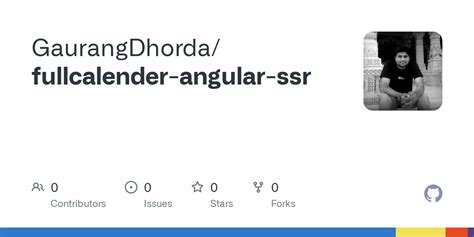 Github Gaurangdhordafullcalender Angular Ssr