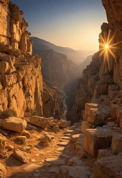 Ancient Greek Mountain Pass At Sunset Stable Diffusion Online