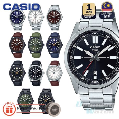 [1yr Warranty] Casio Analog Gents Mtp Vd02 Series Mtp Vd02d Mtp Vd02bl Mtp Vd02l Shopee Malaysia