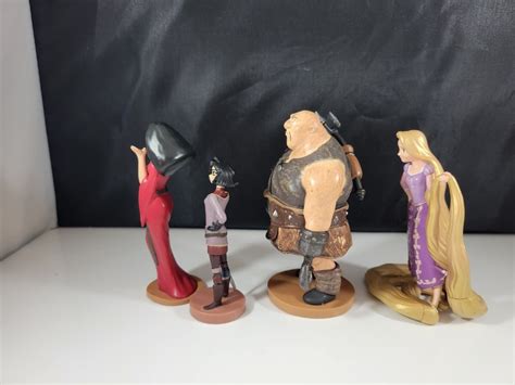Disney Pvc Figures Cake Toppers Dolls Tangled Rapunzel Hook Hand Thug